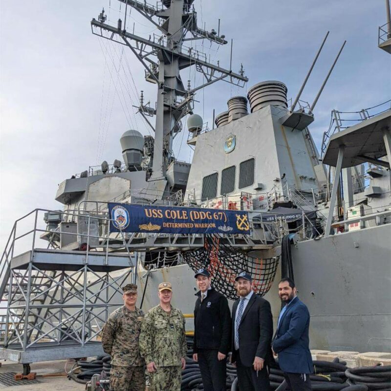 Jewish Navy Chaplain Flag Flies Proudly Above Former Nazi Cutter ...